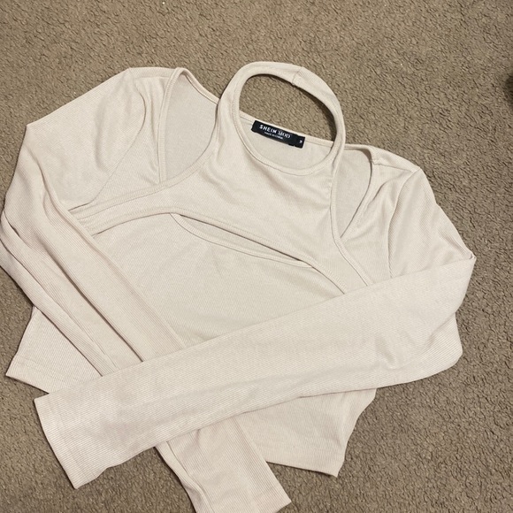 SHEIN | Tops | Shein Mod Cream Colored Top | Poshmark